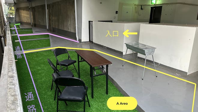 【完全貸切】(全)東新宿1分・屋根付きテラスBBQ「軍艦屋台」少人数~貸切までOKの写真2