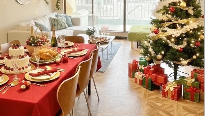 🌸卒園・入学パーティー🎉大画面プロジェクターで思い出動画上映✨ママ会・お祝い会に✨最大15名の写真27