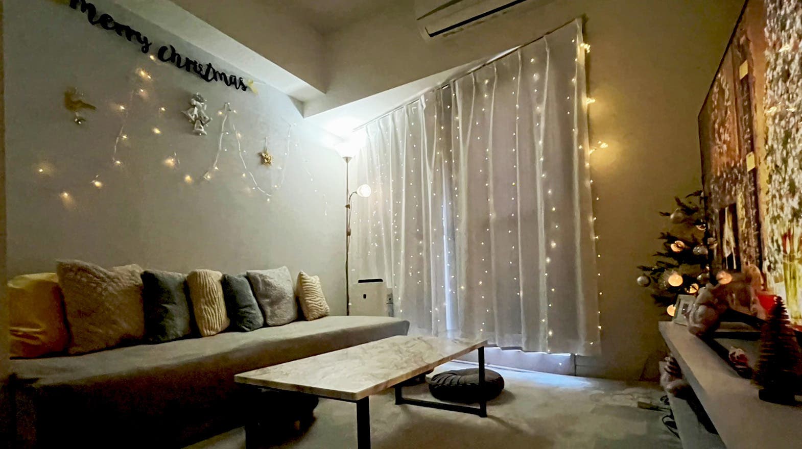 【冬限定】クリスマス装飾🎄VOD見放題🎬 大人くつろぎのプライベートシアター✨ 最大4名｜55型大型TV📺の写真1