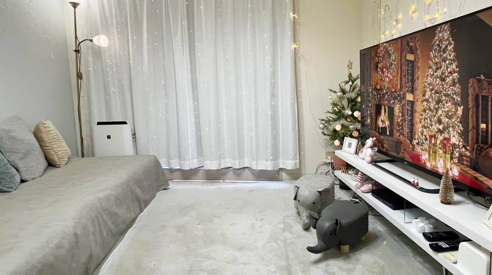 【冬限定】クリスマス装飾🎄VOD見放題🎬 大人くつろぎのプライベートシアター✨ 最大4名｜55型大型TV📺の写真2