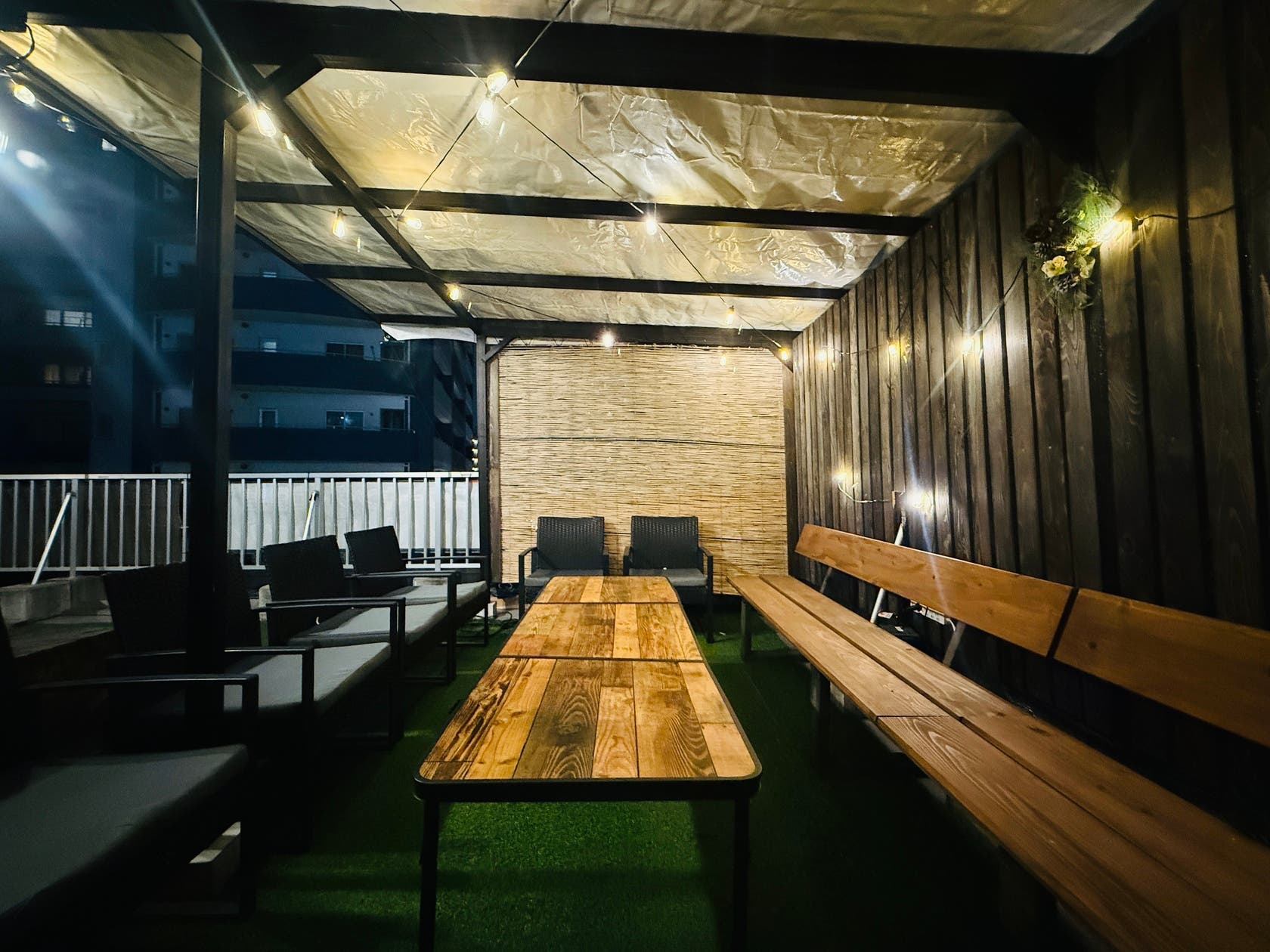 冬でもぬくぬく👍電気毛布無料貸し出し中💕【八丁畷駅1分】屋上グランピングガーデン🍖の写真5