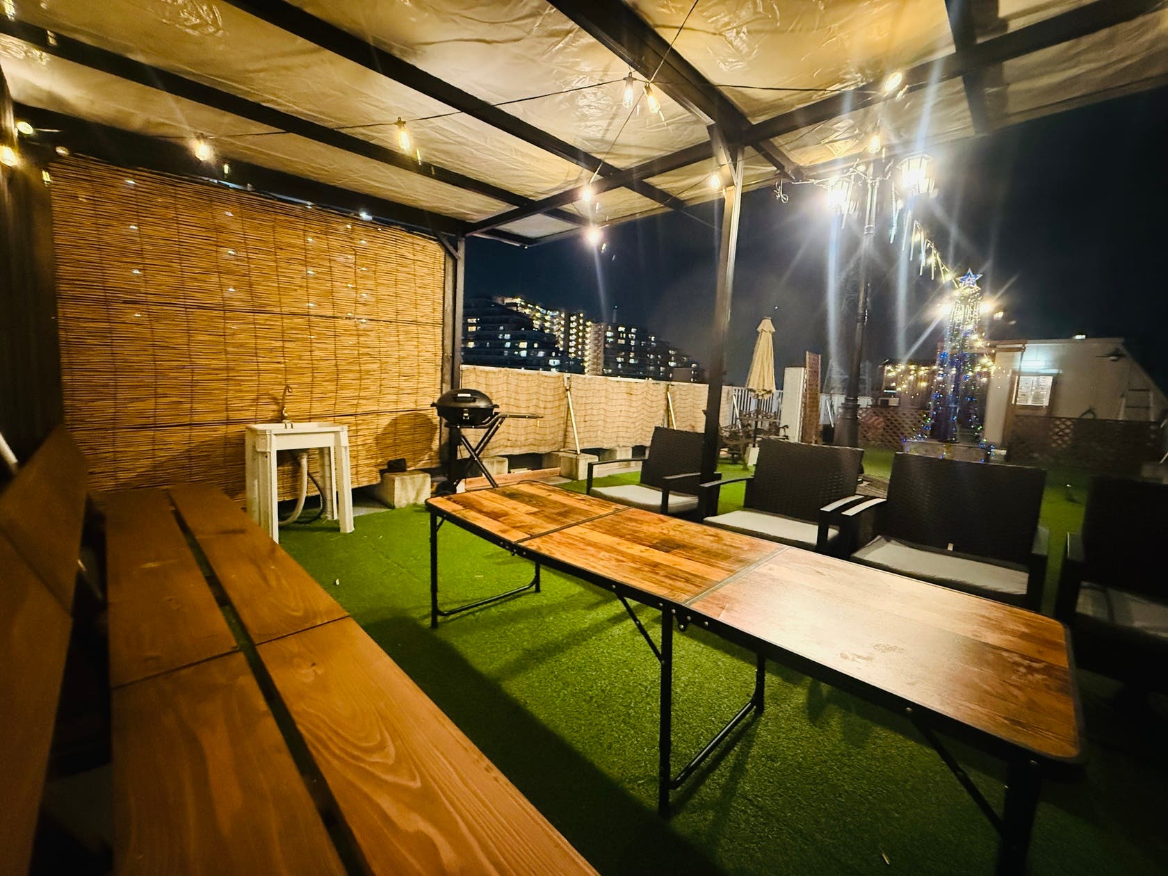 冬でもぬくぬく👍電気毛布無料貸し出し中💕【八丁畷駅1分】屋上グランピングガーデン🍖の写真8