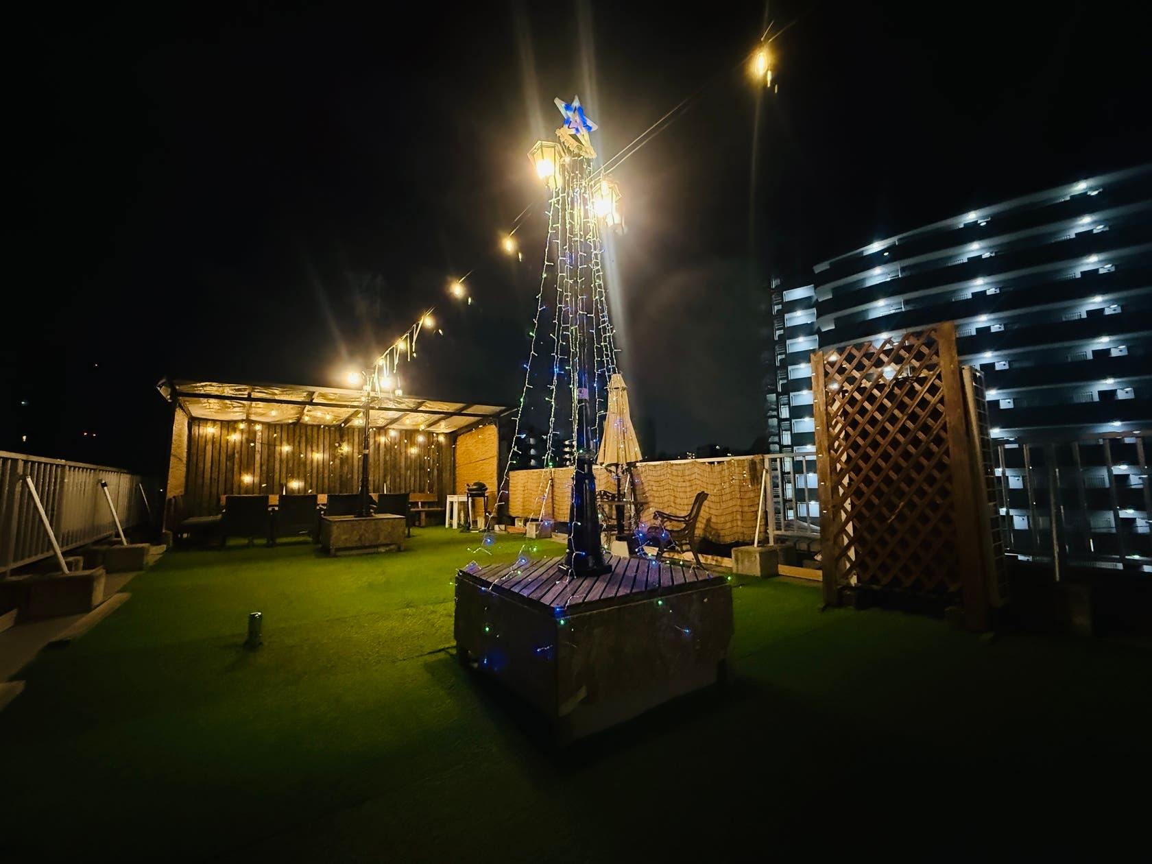 冬でもぬくぬく👍電気毛布無料貸し出し中💕【八丁畷駅1分】屋上グランピングガーデン🍖の写真1