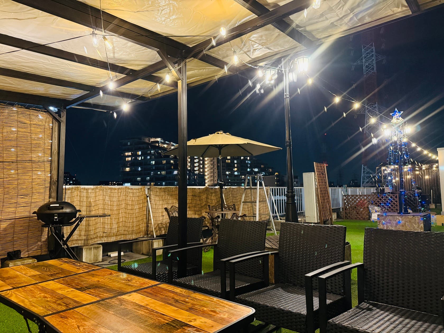 冬でもぬくぬく👍電気毛布無料貸し出し中💕【八丁畷駅1分】屋上グランピングガーデン🍖の写真4