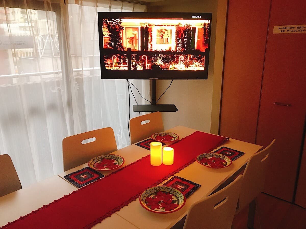 渋谷駅3分！🎄クリスマス🎄✨会議・女子会・動画撮影📺大型テレビ50型（Fire Tv付き)・光回線【Hana＊渋谷】の写真2