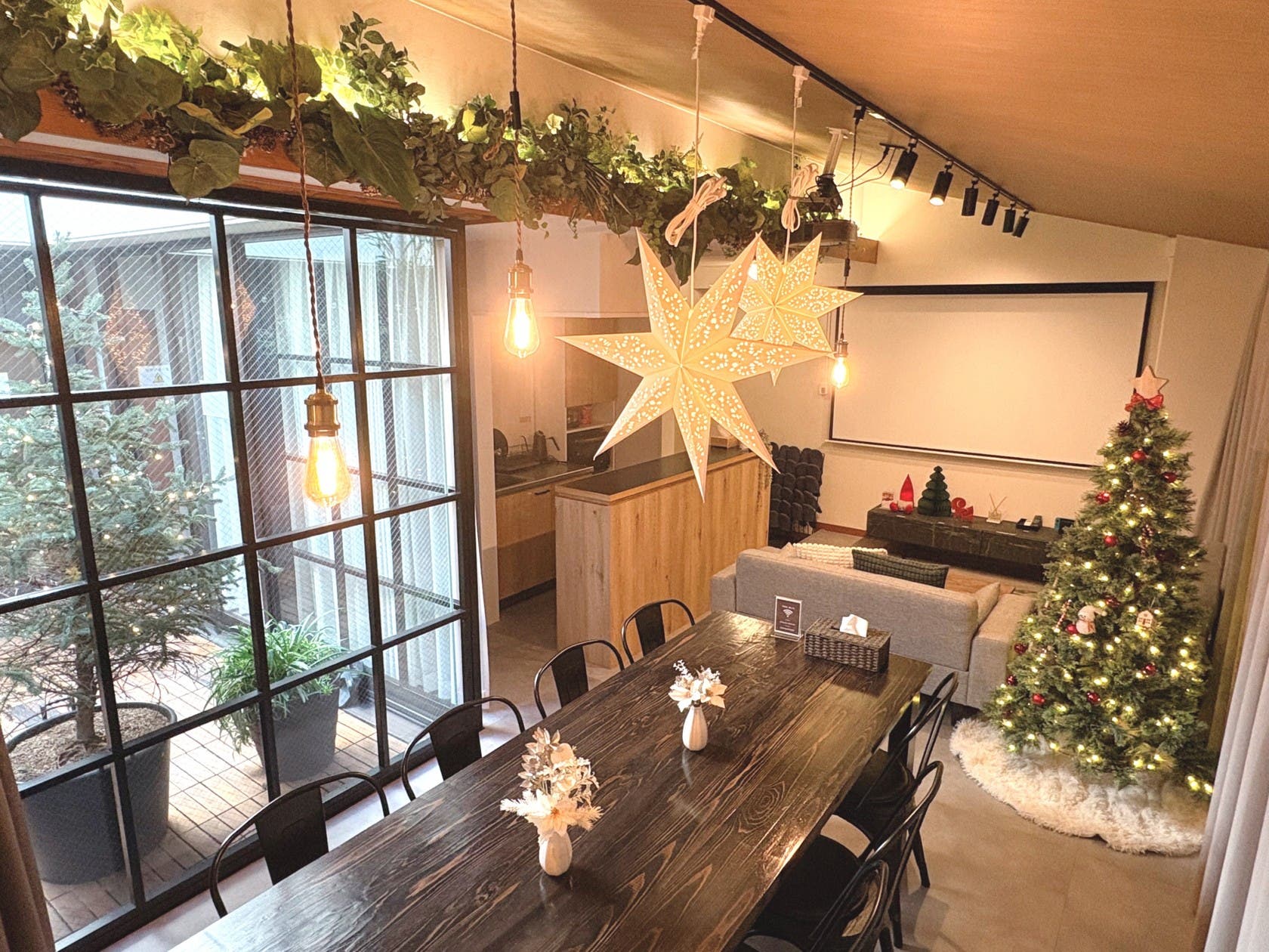 水道橋駅3分⭕100インチ大画面スクリーン🎞️クリスマスツリー🎅女子会・推し活・パーティー🎊ビル最上階の眺望の写真3