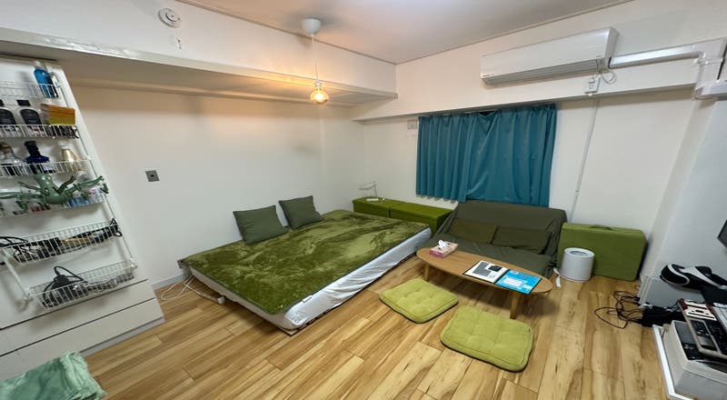 【新宿6分/東中野駅徒歩3分/広々オシャレ】引きこもりデート♪お料理道具☆バスルームとWベッドふわとろマットレス&大型TV