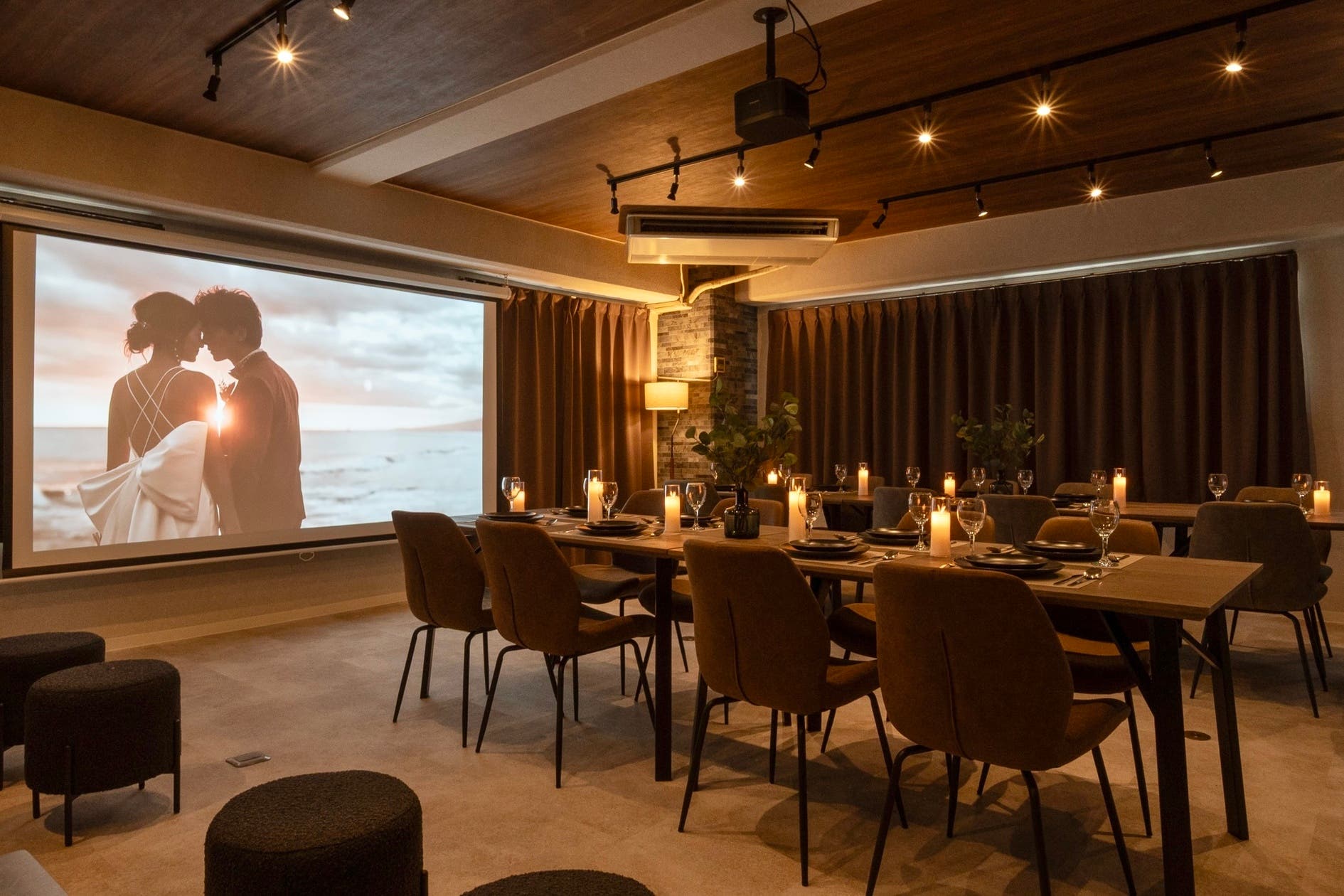 〈MillionLOUNGE広島駅前〉広島駅４分🚃最大40名🎉巨大スクリーン🎬各種パーティ🍷ビジネス🎤撮影💎の写真10