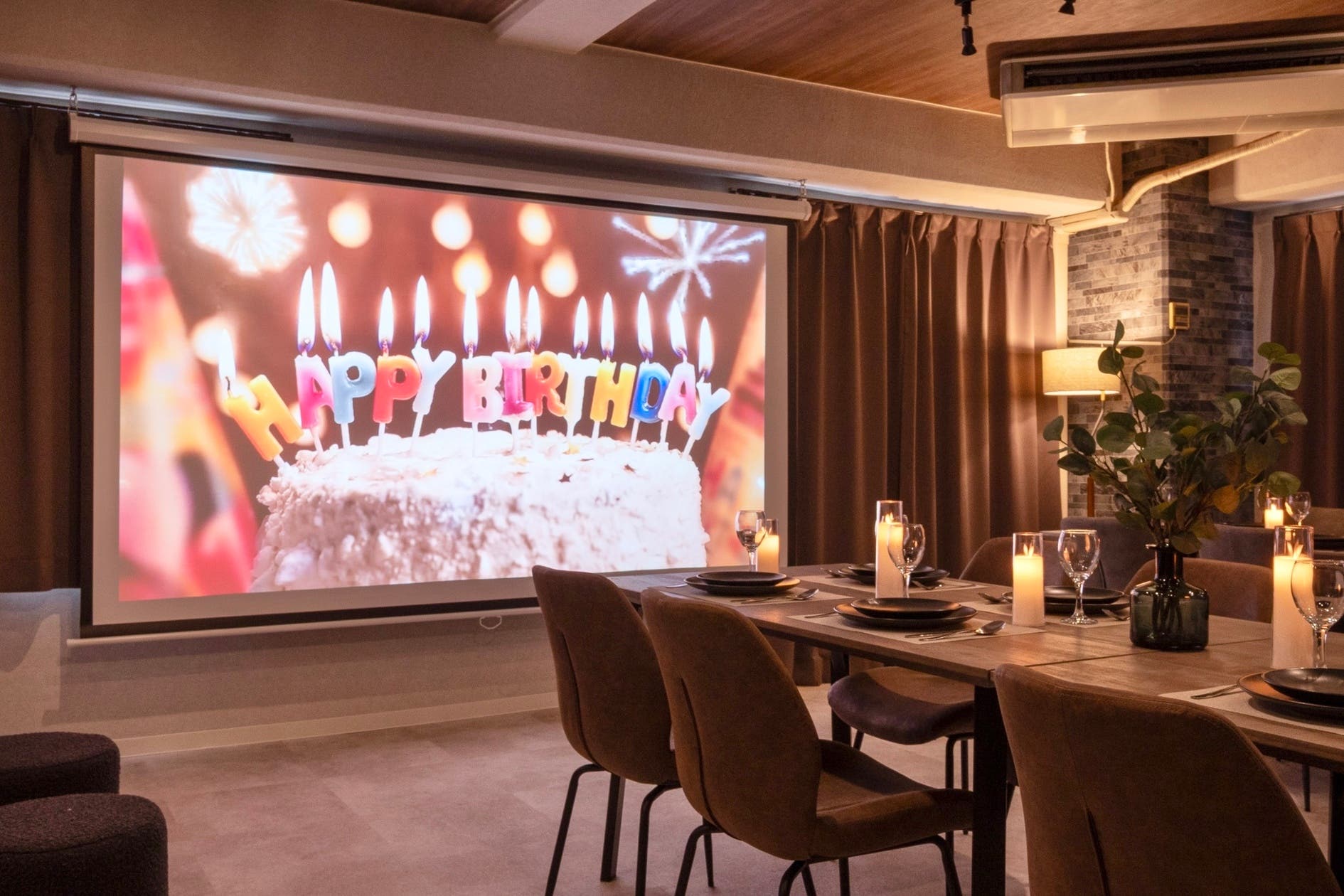 〈MillionLOUNGE広島駅前〉広島駅４分🚃最大40名🎉巨大スクリーン🎬各種パーティ🍷ビジネス🎤撮影💎の写真11