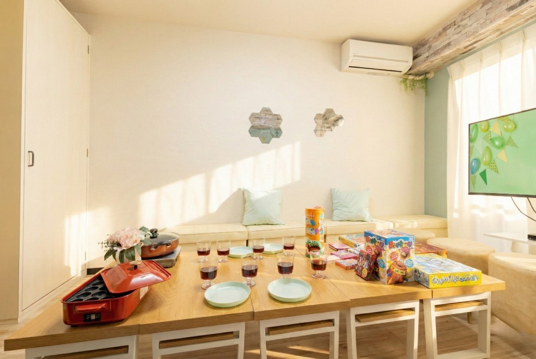 NEW🎉最大25名🉐梅田駅徒歩5分🌟24h🈺パーティ🎉飲み会🍻女子会💓タコパ🐙推し活✨ゲーム🎮kitty梅田の写真3