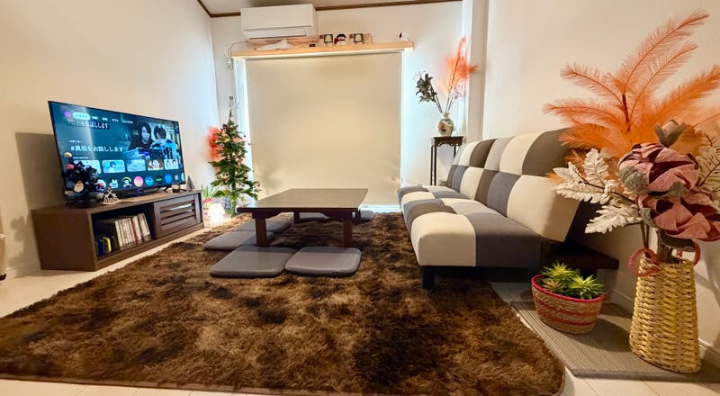 🏆高評価4.9✨大宮駅5分🚶自然光🔏スマートロック🥗キッチン無料🌅24h了解可能🌸ゲーム機2台👘YAYOI大宮