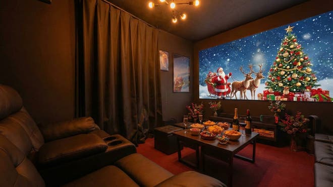 セレコレ🌳クリスマス☃️最大10名🉐プロジェクタ📽️映画🐈⬛デート💓ゲーム🎮女子会💗推活🌟pricy大久保の写真1