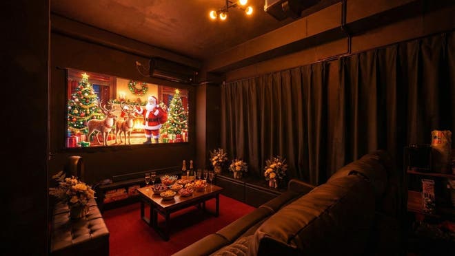 セレコレ🌳クリスマス☃️最大11名🉐プロジェクタ📽️映画🐈⬛デート💓ゲーム🎮女子会💗推し活🌟gypsy池袋の写真1