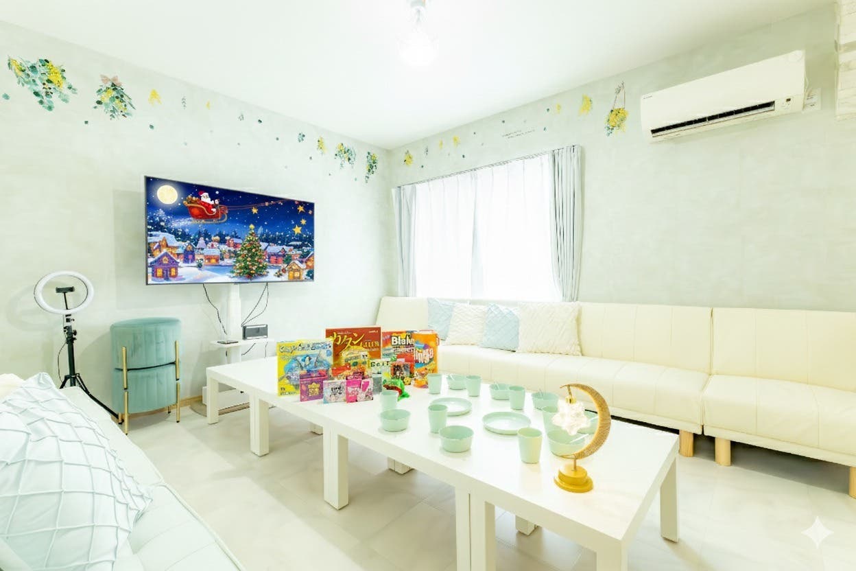 NEW🎉最大40名🉐東梅田駅3分🥳大人気ゲーム機🎮女子会💗推し活🌟タコパ🐙パーティ🥂24H🏪Blanc梅田の写真1