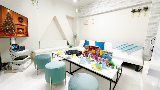 NEW🉐心斎橋駅徒歩3分🌟デート❤️撮影📷推し活🌟タコパ🐙会議・デスクワーク・テレワーク・24H🏪Blanc心斎橋の写真1