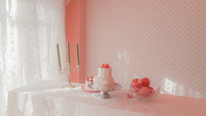 クリスマス| バレンタイン|自然光|かわいい|ピンク|赤 |レトロ | MV #ペット可 #コスプレ #ロリータ #キッズ撮影の写真2