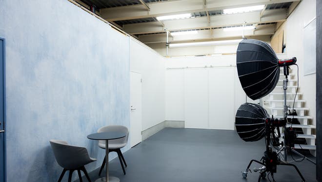 バイクなどの車両や大型犬もOK 自然光で撮れる4mのダーク壁とガルバリウム 大型照明常設の写真14