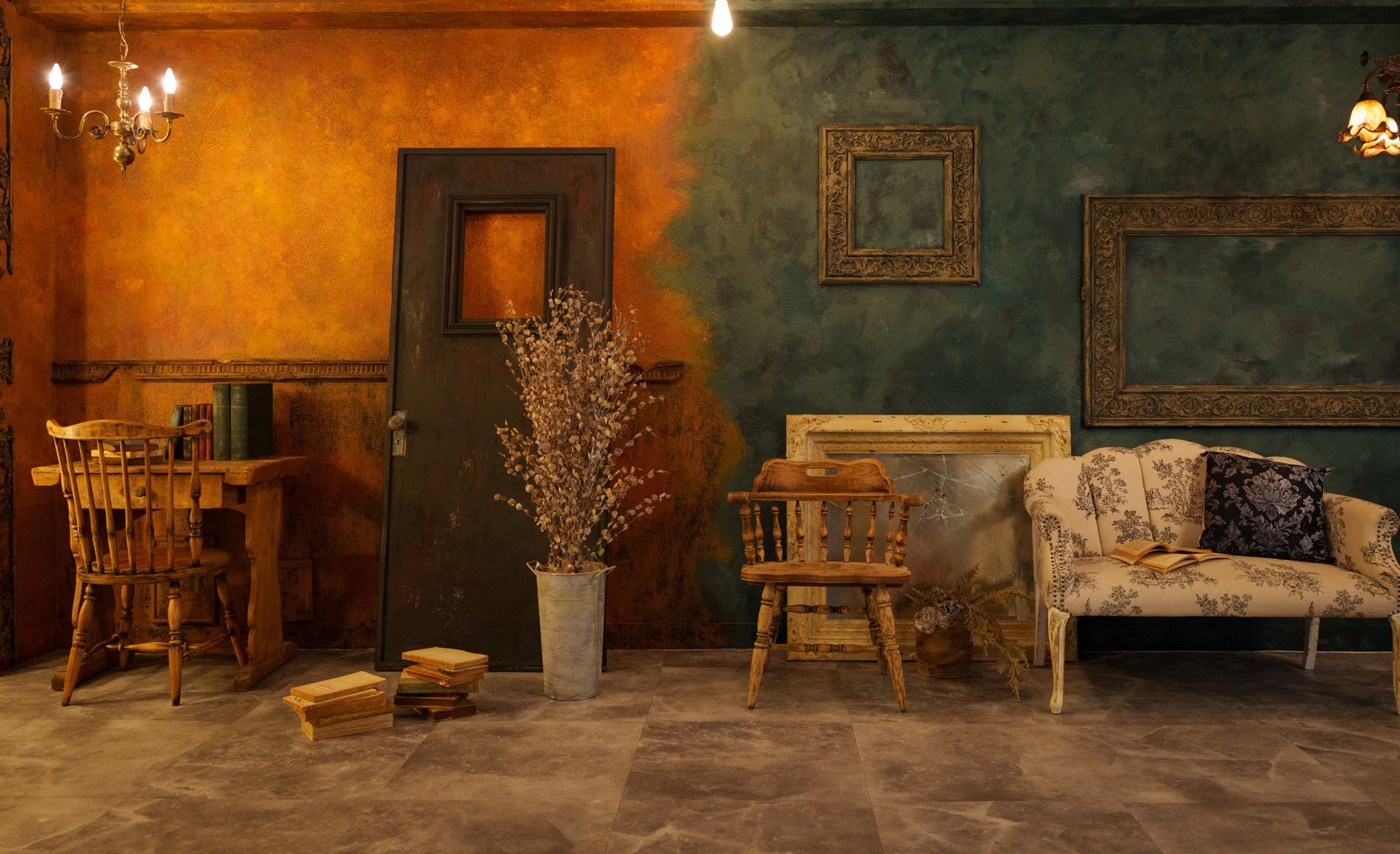 【エリックスタジオ】ダーク&クラシックの異世界空間！大きな窓も備えた廃墟風スタジオの写真6