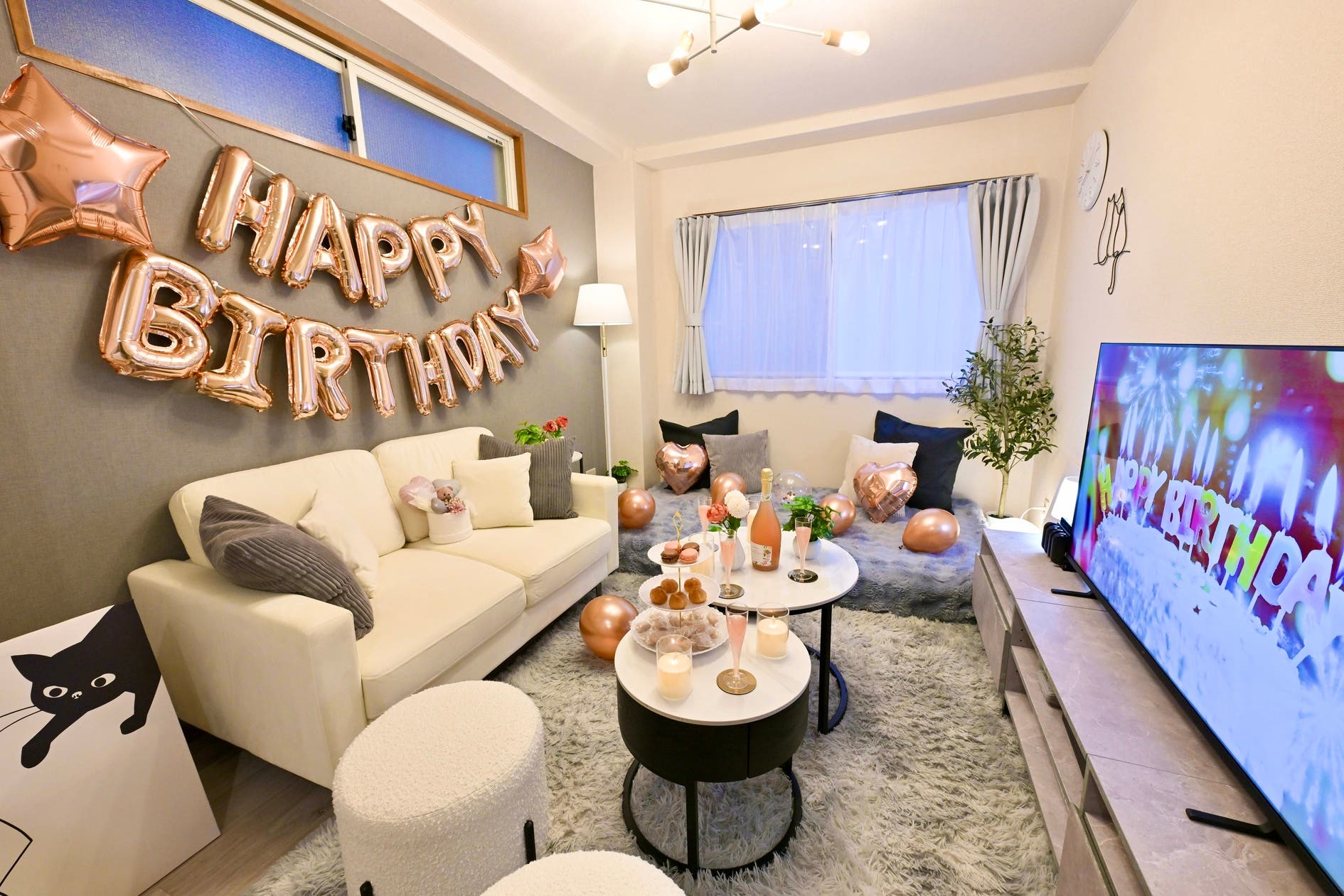 今年12月OPEN🤍烏丸御池すぐ🎀✨北欧モダン💖ふわふわマットレス💕女子会/おうちデート💕ゲーム関係充実&無料🎮✨の写真1