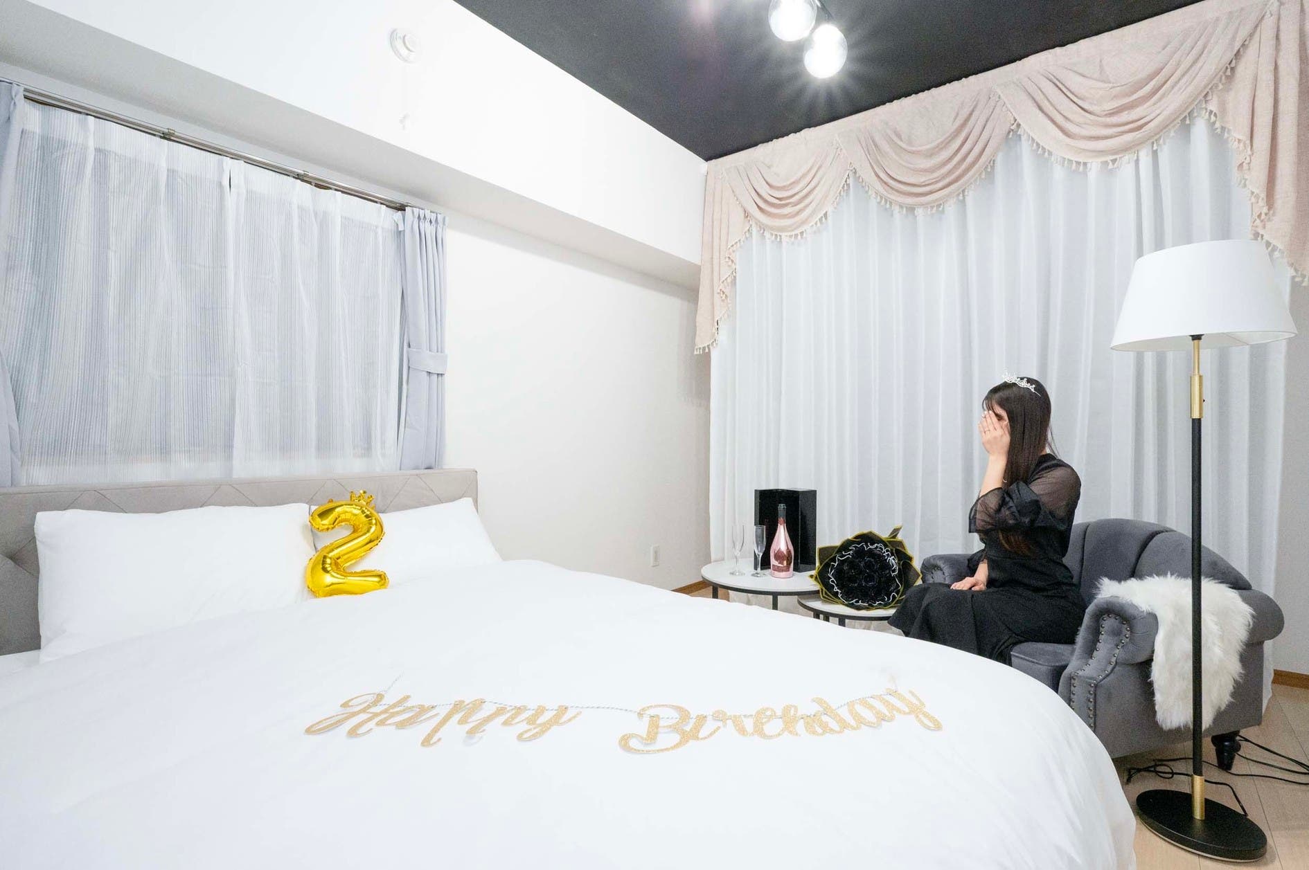 新規OPEN🖤ホテルライク風🤍SNS話題❣️名古屋駅8分🌟【期間限定】撮影スタジオ｜生誕祭｜ポトレ｜コスプレ｜推し活｜商用の写真1