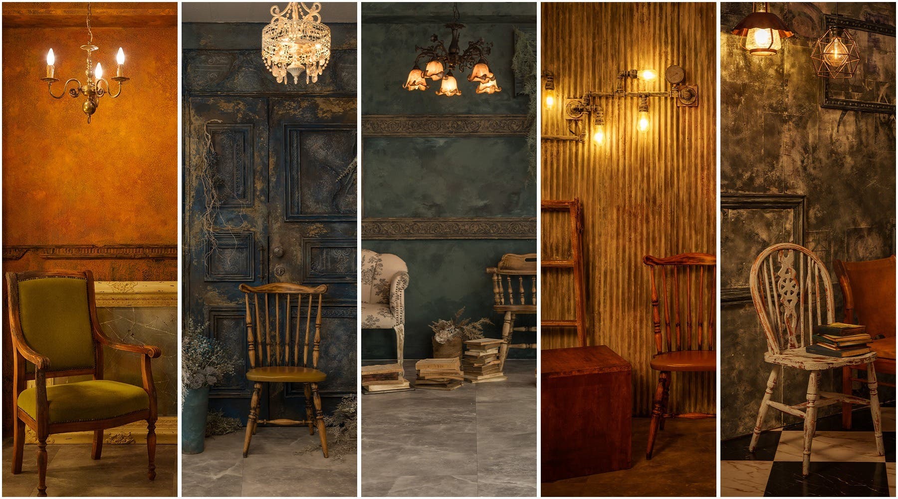 【エリックスタジオ】ダーク&クラシックの異世界空間！大きな窓も備えた廃墟風スタジオの写真1