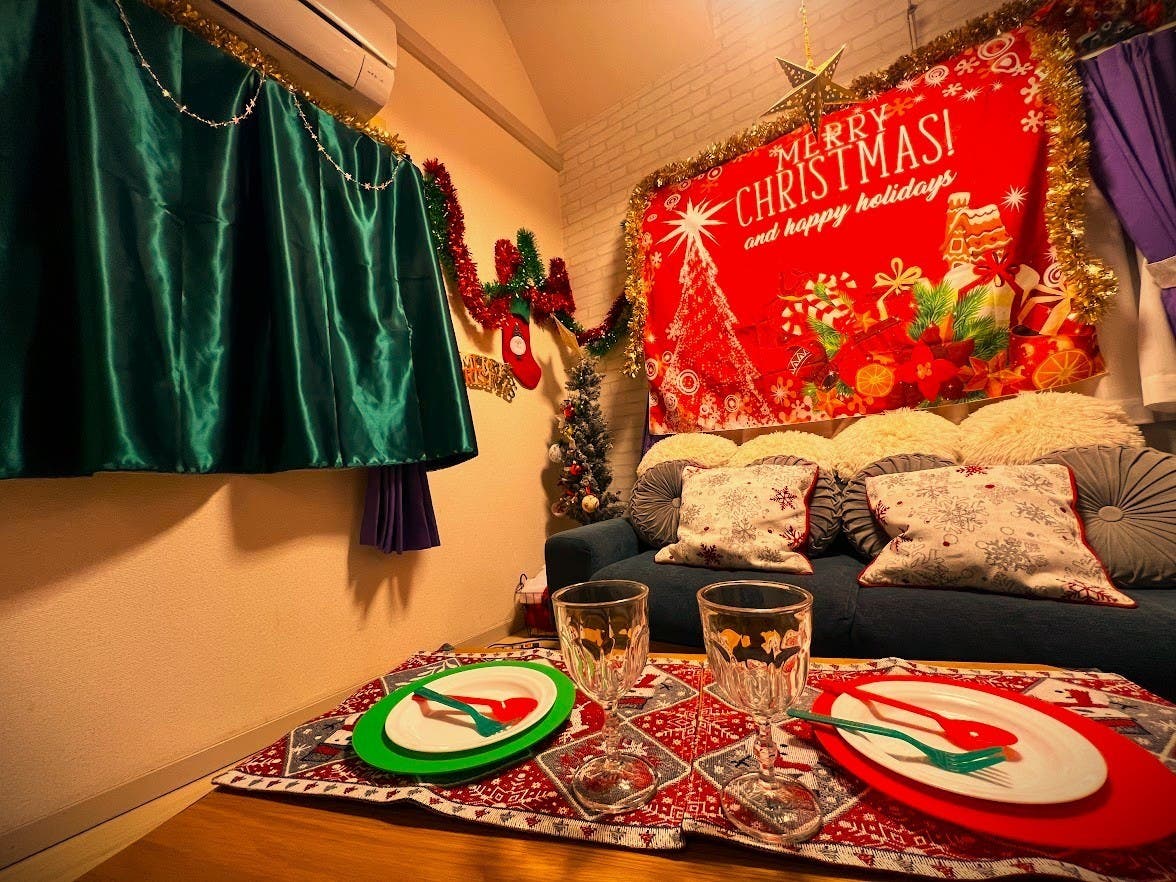 🎄クリスマスパーティ🔔🏠Mare西荻窪203🎉おうちパーティー🎦映画鑑賞会100㌅大画面スクリーン🎬女子会/誕生会の写真2