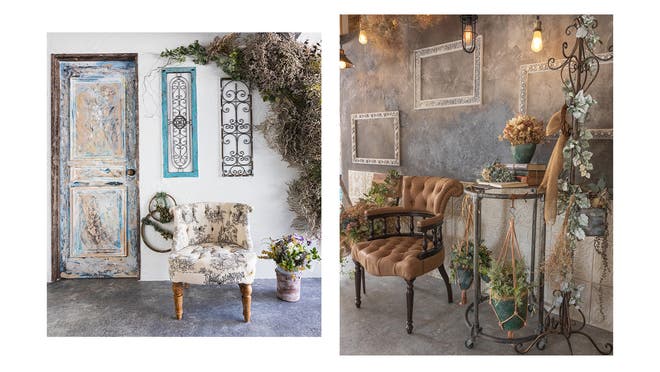 【ロビンスタジオ】 窓からの明るい自然光のあふれる空間 シャビーテイストを基調としたスタジオの写真3