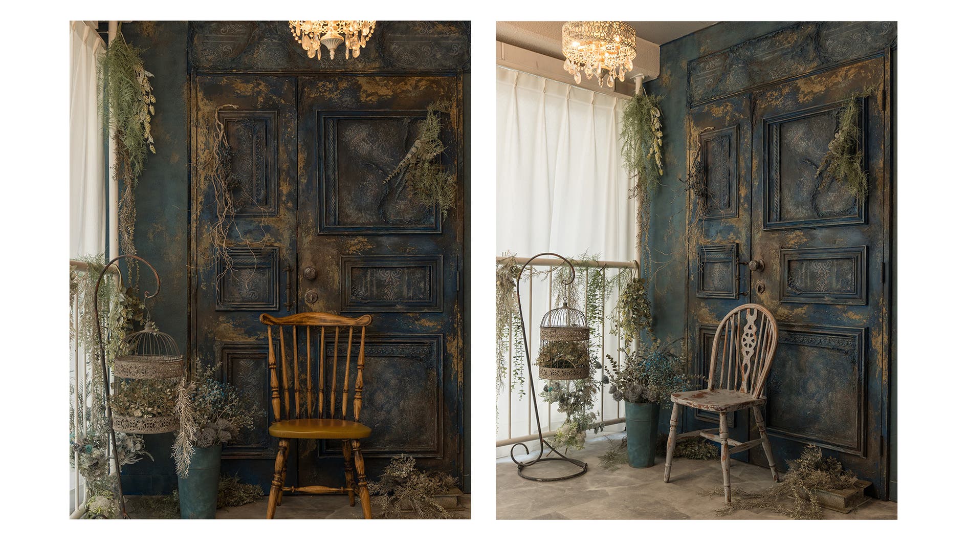 【エリックスタジオ】ダーク&クラシックの異世界空間！大きな窓も備えた廃墟風スタジオの写真4