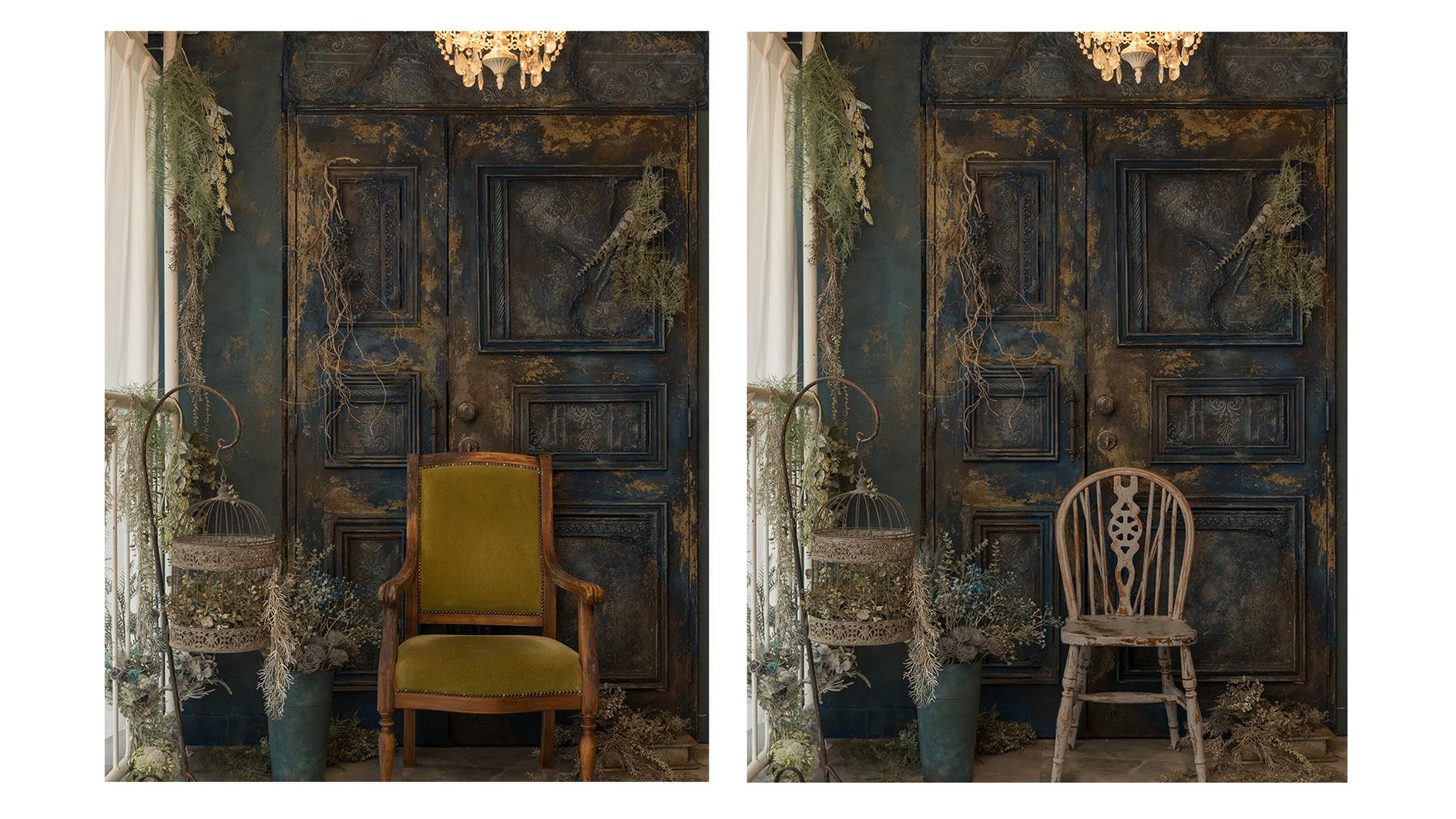 【エリックスタジオ】ダーク&クラシックの異世界空間！大きな窓も備えた廃墟風スタジオの写真13