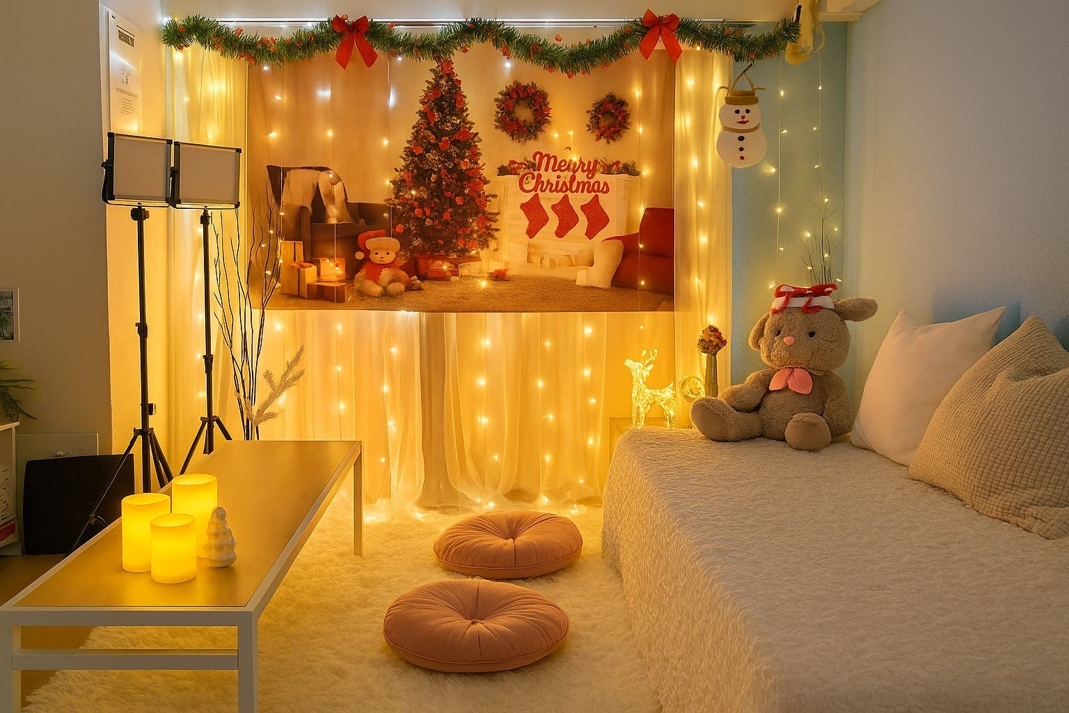 《ラビット高槻駅前》駅近90秒✨クリスマス装飾🎄女子会♡鑑賞会♡推し活♡おうちデートの写真1