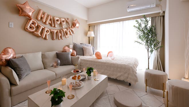 💓女子会/学生大人気✨大迫力100㌅鑑賞会/Switch🎥💫お子様連れ大歓迎👦ふわふわマットレス🤍飾付けバースデー🎂の写真3