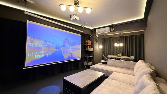 12月リニューアルOPEN💡100㌅大型スクリーン🎥|渋谷駅4分🚶|24h|当日予約OK|DVDプレーヤーあり_398の写真5