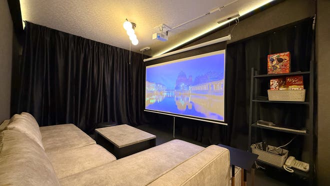 12月リニューアルOPEN💡100㌅大型スクリーン🎥|渋谷駅4分🚶|24h|当日予約OK|DVDプレーヤーあり_398の写真8