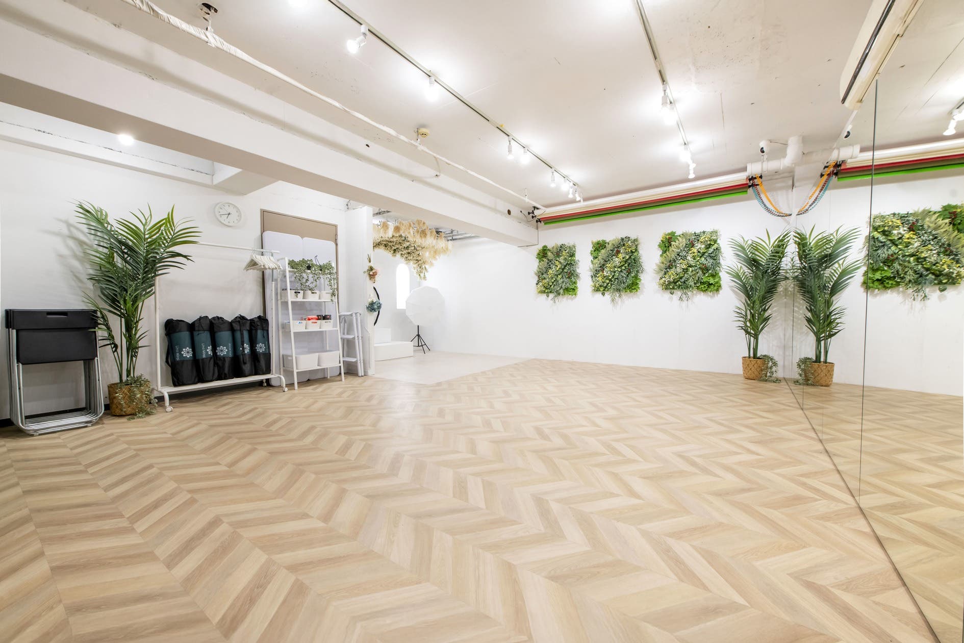 【永福町駅4分】広々40㎡超/大型鏡計6m超/調光調色/ダンス・ポージング・演劇・撮影・楽器演奏可☆/プロ監修撮影スペースも併設の写真3