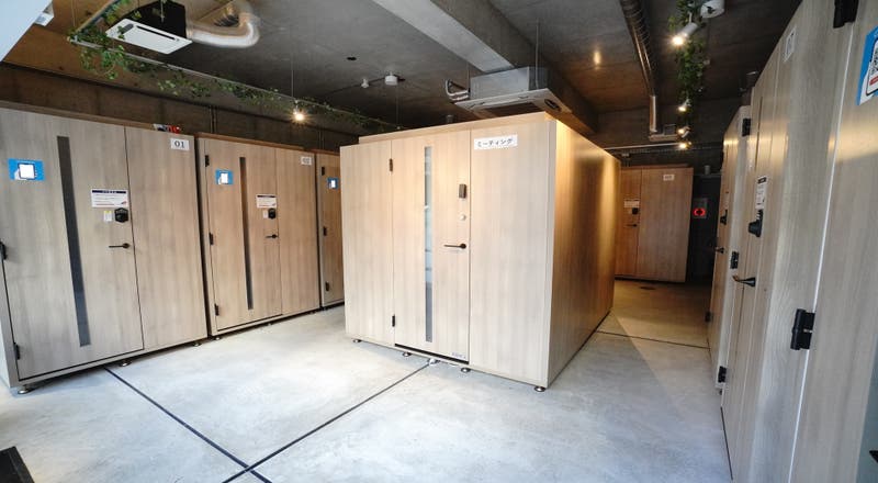 ＜SpemaBOX_南森町No.5＞南森町駅徒歩5分！Wi-Fi完備！モニターあり/テレワーク/Web会議/面接