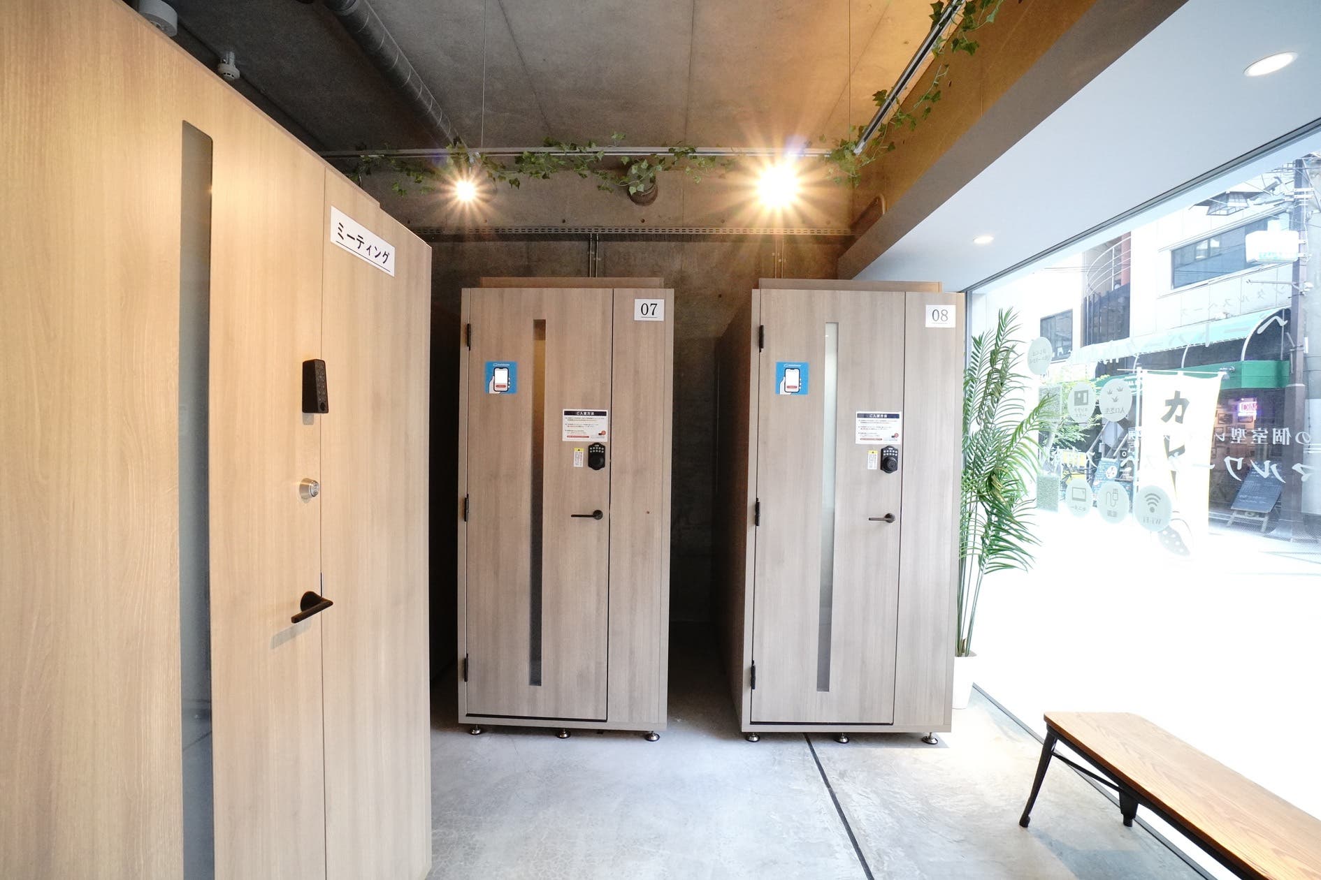 ＜ミニマルワークスペース南森町No.5＞南森町駅徒歩5分！Wi-Fi完備！モニターあり/テレワーク/Web会議/面接の写真8