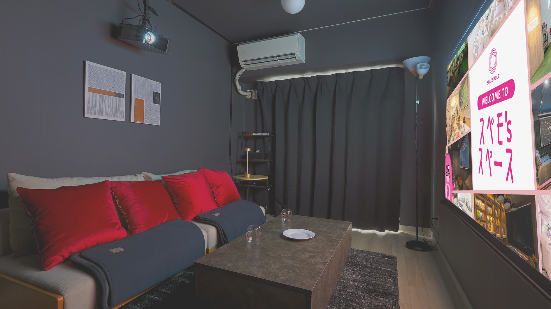 スペモ🎬駅徒歩4分🚶‍♀️プロジェクター🎦スクリーン🎞️映画鑑賞🍿ゲーム🎮️デート💖818_CINEMA大阪十三の写真15