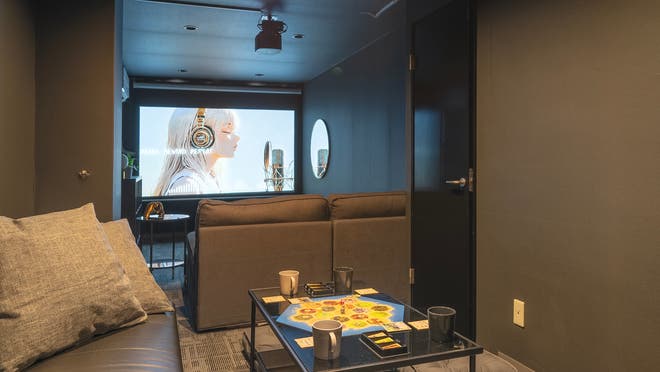 スペモ🎥仙台駅徒歩8分🚶♀️まったりデート💝プライベートな映画鑑賞🎬️プロジェクター🎞️791_CINEMA仙台の写真1