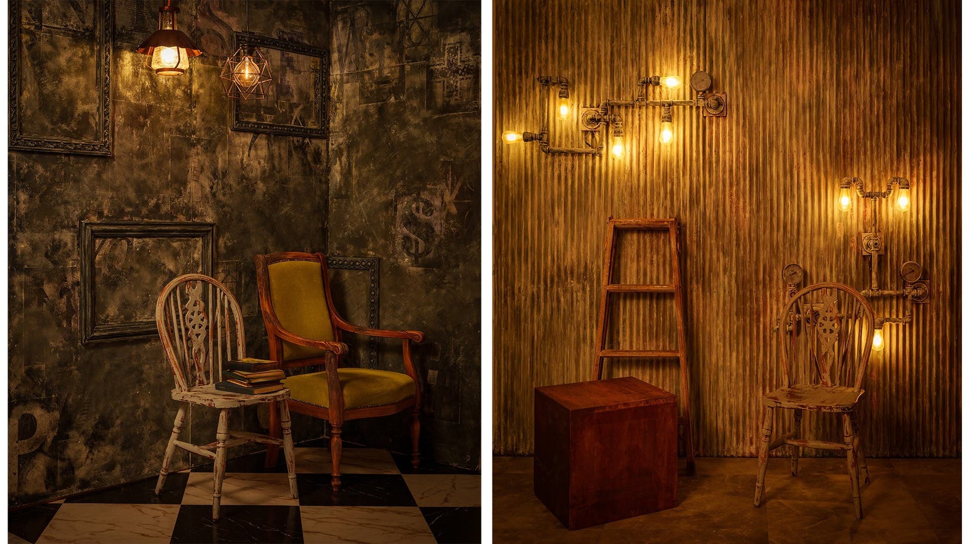 【エリックスタジオ】ダーク&クラシックの異世界空間！大きな窓も備えた廃墟風スタジオの写真7