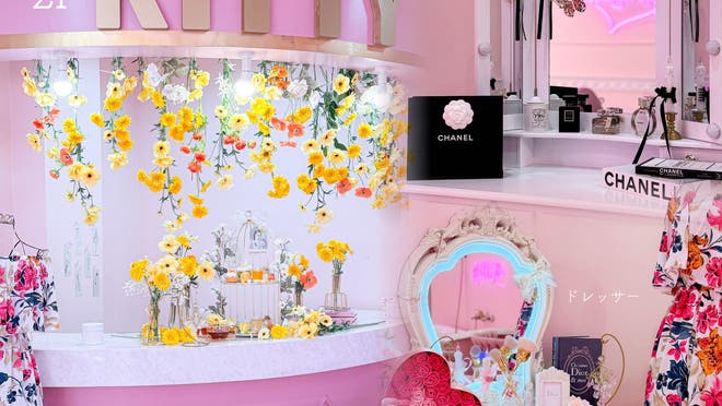 お姫様みたいなキラキラピンク可愛いカフェ&スタジオ💗撮影会・推し活・コスプレ・ポップアップ🎀大阪・玉造・森ノ宮の写真4