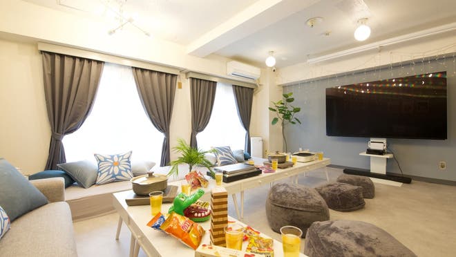 Switch2🎮️75㌅大画面TV|地上波×VOD|高速ネット|ゴミ捨て可|パーティ―🎉女子会🎀_523の写真1