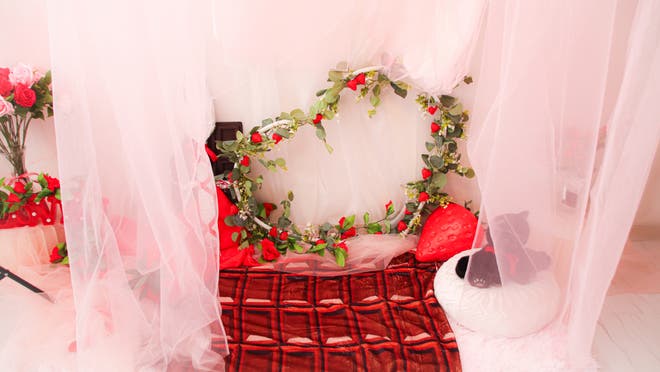 要町駅徒歩4分の可愛いレンタルスペース♡いちごのバレンタイン部屋🍓ポートレート撮影🤍コスプレ🤍推し活🤍女子会の写真3