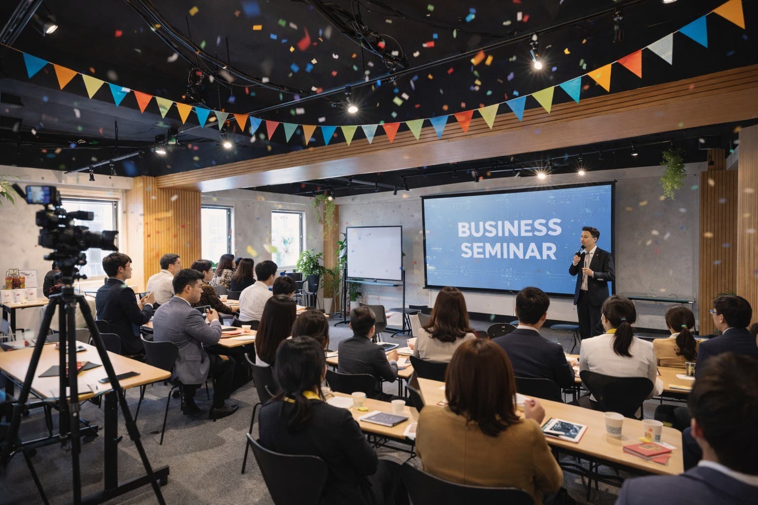 #エヌティGoburin2nd【新宿区/新宿駅】駅2分/新年会/歓送迎会🎉席数84立食90飲食/120㌅画面/会議/セミナーの写真1