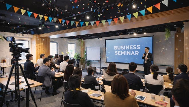 #エヌティGoburin2nd【新宿区/新宿駅】駅2分/新年会/歓送迎会🎉席数84立食90飲食/120㌅画面/会議/セミナーの写真1