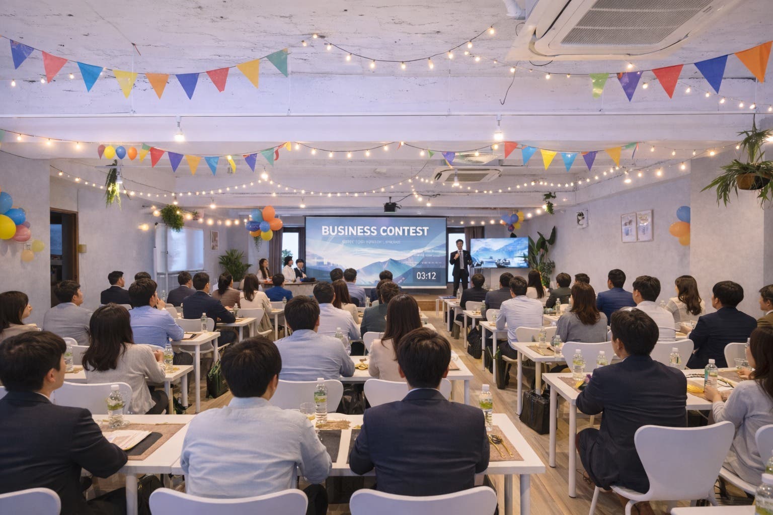 #イーストGoburin2nd【新宿区/新宿駅】駅1分/新年会/歓送迎会/席数84立食100飲食/120㌅画面/会議/セミナーの写真1