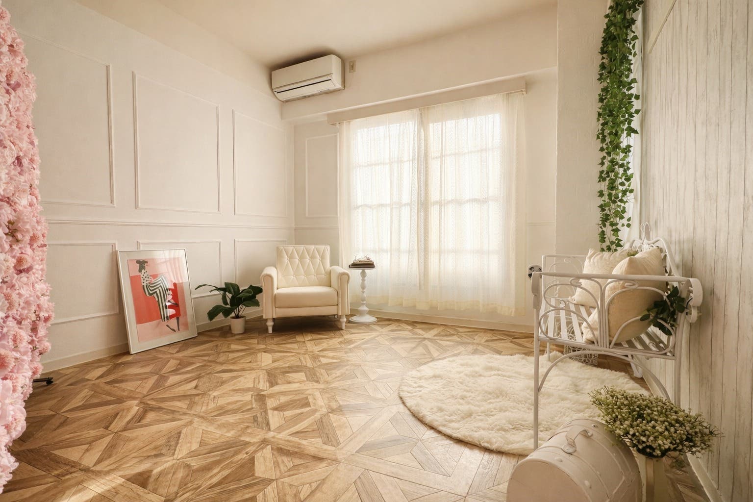 【渋谷・三軒茶屋エリア】駅2分｜自然光×白壁×薔薇壁｜背景7種類｜手ぶら撮影OK｜ポートレート・SNS・商品撮影に最適の写真1