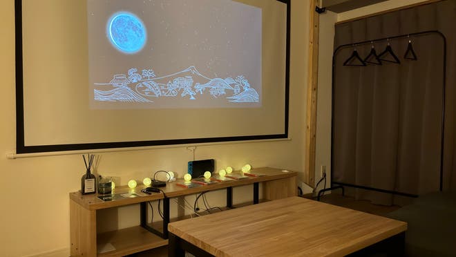 【4人まで料金一律&出入自由】高崎駅繁華街すぐ近く♪プロジェクター付きレンタルスペース♪映画📽️ゲーム🎮を楽しもう♪の写真1
