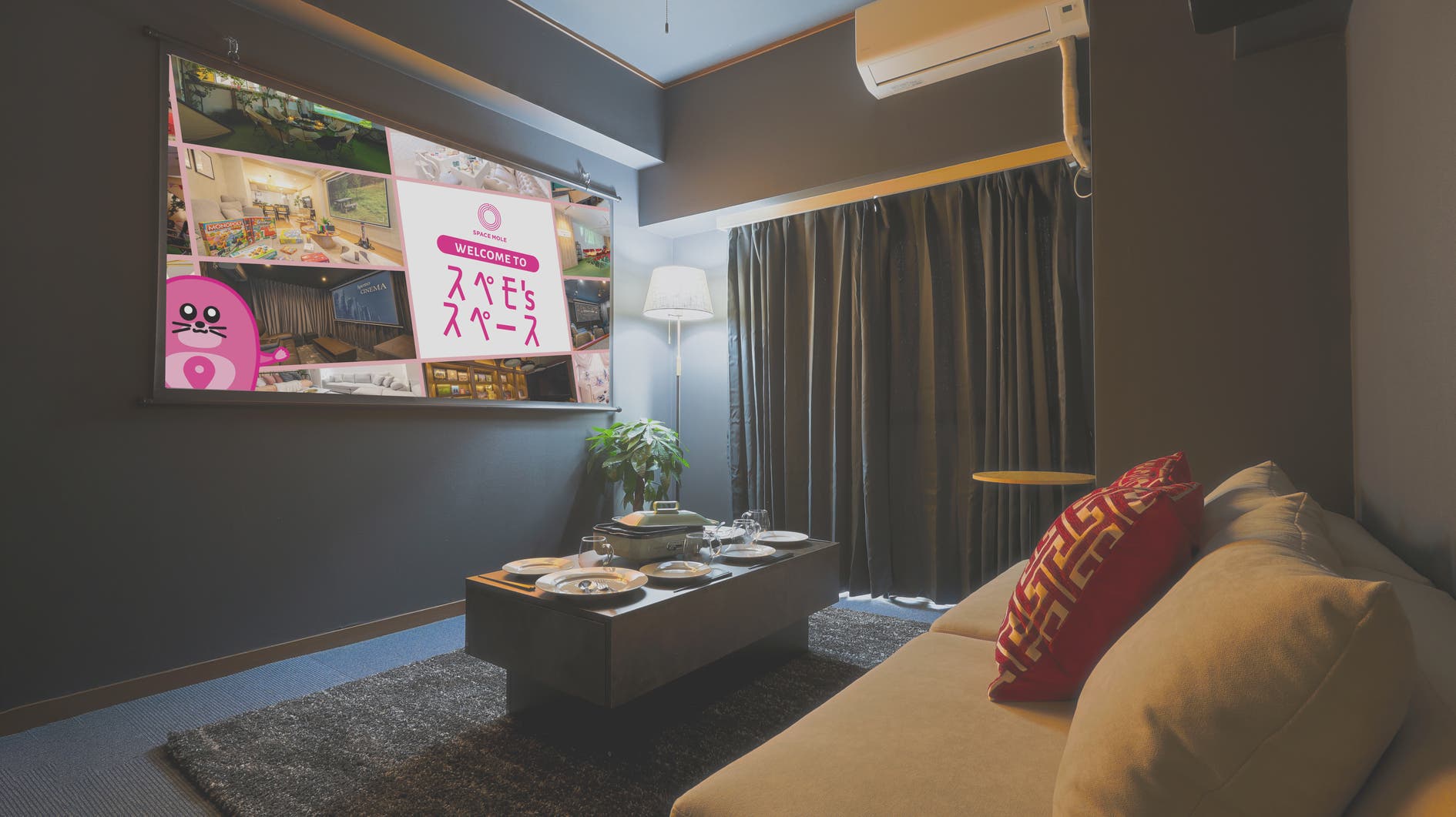 スペモ🎬駅徒歩10秒🚶‍♀️プロジェクター🎦スクリーン🎞️映画鑑賞🍿ゲーム🎮️デート💖816_CINEMA福岡天神の写真1