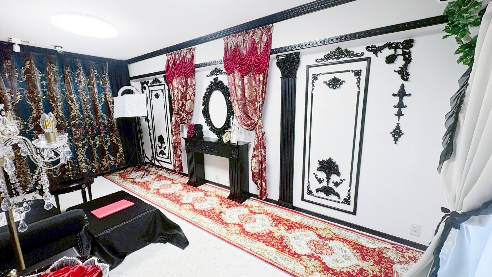 【1月オープン！】博多／💜黒×ゴシック×姫系撮影スタジオ💜／推し活／生誕祭／コスプレ／モデル撮影／商用OK／ブライダル／控室の写真18