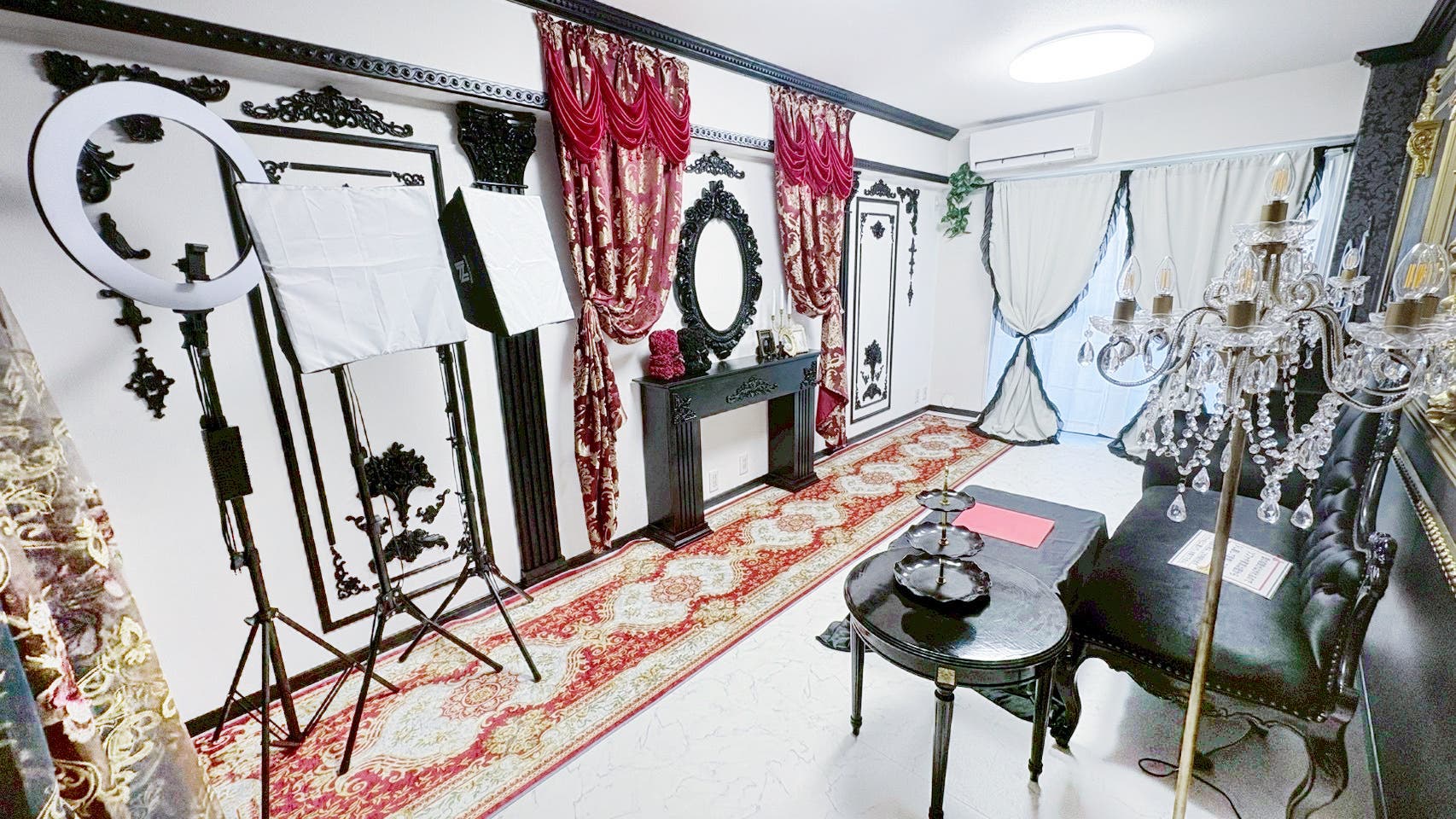 【1月オープン！】博多／💜黒×ゴシック×姫系撮影スタジオ💜／推し活／生誕祭／コスプレ／モデル撮影／商用OK／ブライダル／控室の写真19